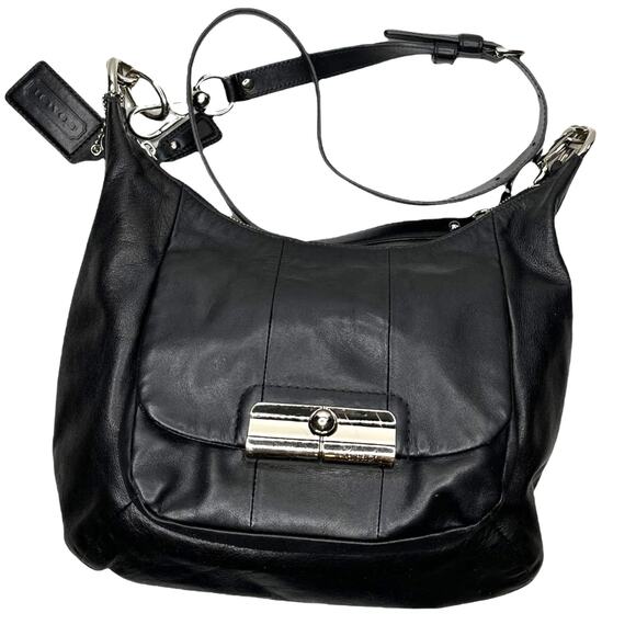 Coach | Bags | Coach Black Leather Crossbody Hobo Bag | Poshmark
